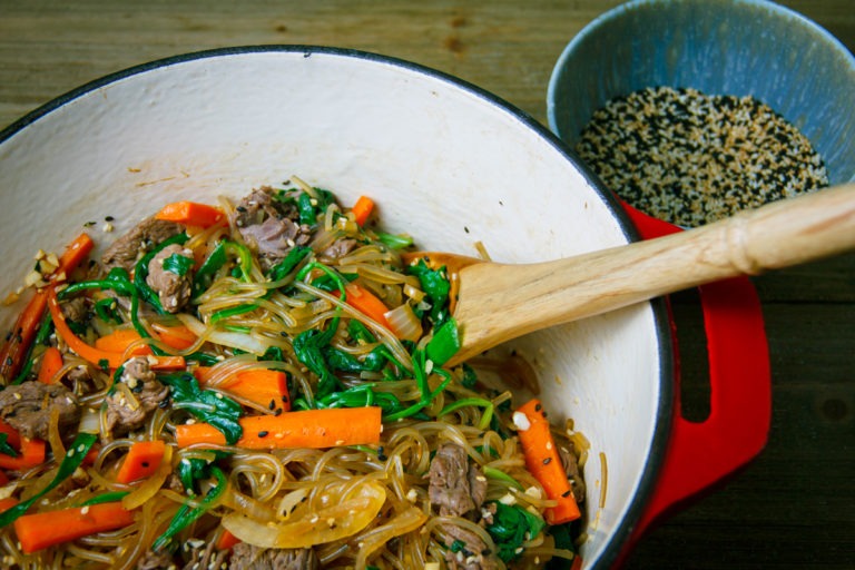 Crowd Pleasing Chap Chae | Tea and Kumquats